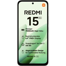 Xiaomi Smartphone &raquo;Redmi 15 5G 256 GB&laquo; Titan Gray grau 50MP AI Dual-Kamera