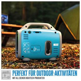 G&uuml;de Stromerzeuger &raquo;Inverter &raquo;ISG 800-1&laquo;&laquo; blau 1 x 12 V Anschluss, 2 x USB-Anschl&uuml;sse (1 A and 2,1 A)