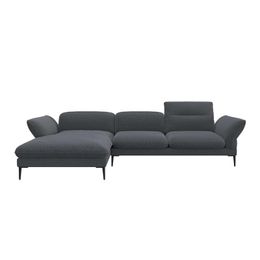 FLEXLUX Ecksofa &raquo;Salino, Funktionssofa mit Recamiere, Relaxsofa, Ecksofa&laquo; Sofa mit Arm- und Kopfteil-Verstellungen, Kaltschaum & Stahl-Wellen grau 100