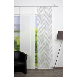 Vision S Schiebegardine &raquo;WAVE&laquo; Paneelwagen 1 Stk. tlg. Schiebevorhang, Digitaldruck, Bambus grau Obermaterial: 100% Polyester 245 cm