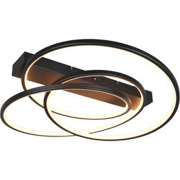 Trio LEUCHTEN LED Deckenleuchte »DARVIN, LED Deckenlampe 34W 4500 Lumen, dimmbar Lichtfarbe einstellbar« LED-Board 1 Stk. warmweiß - kaltweiß CCT...