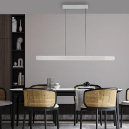 Paul Neuhaus Pendelleuchte &raquo;ADRIANAROU&laquo; LED-Board 1 Stk. warmwei&szlig; - kaltwei&szlig; CCT - &uuml;ber Touch, dimmbar &uuml;ber Touchdimmer, Comfort Lift grau
