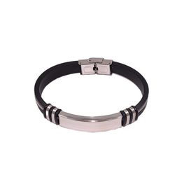 Firetti Herren Edelstahlarmband &raquo;Schmuck Geschenk ID-Armband- Optik&laquo; Made in Germany schwarz