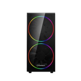 GAMEMAX Gaming-PC &raquo;Black Hole 7426&laquo; Windows 11, DDR5 RAM schwarz WLAN AC, ARGB-Beleuchtung Front, 4x USB 2.0/1.1, 1x PS/2, 2x USB 3.2 Gen 1, 1x RJ-45,