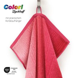 Dyckhoff Handt&uuml;cher &raquo;Colori&laquo; mit Farbverlauf pink Walkfrottee, Frottier