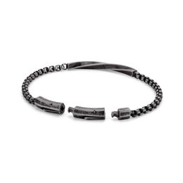 Fynch-Hatton Herren Fynch-Hatton Armband &raquo;Schmuck Geschenk Edelstahl Armkette The Twist&laquo; braun