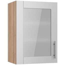 KOCHSTATION Glash&auml;ngeschrank &raquo;KS-Ahus&laquo; Breite 50 cm grau