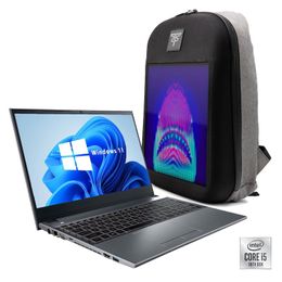 Hyrican Notebook »NOT01699« 39, 62 cm / 15, 6 ′′ Intel Core i5 UHD Graphics 1.000 GB SSD inkl. LED Laptop Rucksack, Polyester+ LED-panel, schwarz...