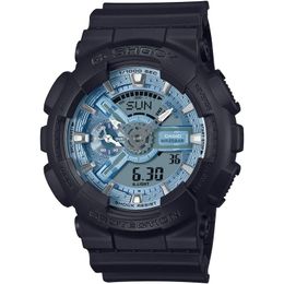 Casio G-Shock Herren Casio G-SHOCK Chronograph Quarzuhr, Armbanduhr,Herrenuhr,digital,bis 20 bar wasserd.Resinarmband schwarz