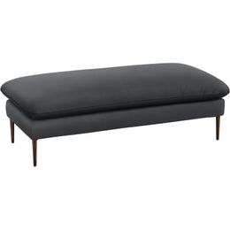 W.Schillig Hocker &raquo;enjoy&MORE&laquo; F&uuml;&szlig;e bronze pulverbeschichtet, Breite 151 cm schwarz Chenille-Flachgewebe R66 (85% Polyester, 15% Nylon);Longlife Xtra-
