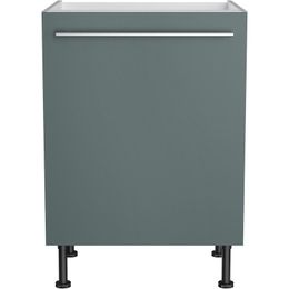 KOCHSTATION Sp&uuml;lenschrank &raquo;KS-Bern2&laquo; Breite 60 cm, 1 T&uuml;r gr&uuml;n Spanplatte