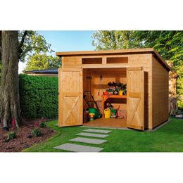 Weka Gartenhaus &raquo;325 A, Gr.2, lasiert, 19 mm&laquo; braun Massivholz
