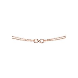Elli Damen Collier &raquo;Choker Erbskette Infinity Unendlichkeit 925 Silber&laquo; rosa