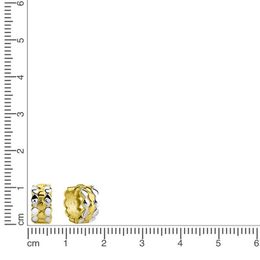 Firetti Damen Paar Creolen &raquo;Schmuck Geschenk Gold 375 Ohrschmuck Ohrringe bicolor&laquo; gold