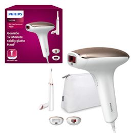 Philips IPL-Haarentferner »Lumea S7000 BRI921/00« 250.000 Lichtimpulse 2 Aufsätze (Körper und Gesicht), inkl. Präzisionstrimmer roségoldfarben/weiß...
