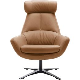 BETYPE Drehsessel &raquo;Be Organic High Back, Loungesessel, Hochlehnsessel&laquo; in elegantem Design mit Drehfunktion beige 100% Echtleder