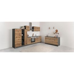 KOCHSTATION Unterschrank &raquo;KS-Samos&laquo; Breite 150 cm braun Holzwerkstoff