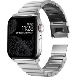 Nomad Smartwatch-Armband &raquo;Stainless Steel Band V2&laquo; silber Edelstahl Inklusive Werkzeug zum Verstellen der L&auml;nge des Uhrenarmbands