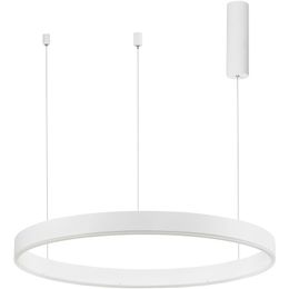 NOVA LUCE LED-H&auml;ngeleuchte &raquo;MOTIF&laquo; LED-Modul 1 Stk. Warmwei&szlig; dimmbar, h&ouml;henverstellbar, Lichtfarbe verstellbar, Fernbedienung Wei&szlig;