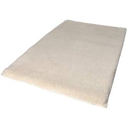 Carpet City Badematte »Topia Mats, Badteppich uni« Höhe 14 mm rutschhemmend beschichtet strapazierfähig Hochflor, Kaninchen Haptik, Polyester,...