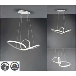 REALITY LEUCHTEN LED Pendelleuchte &raquo;SANSA&laquo; LED-Modul 1 Stk. Neutralwei&szlig; &uuml;ber Wandschalter dimmbar, 4000K, 3300 Lm, Abh&auml;ngung 150cm wei&szlig;