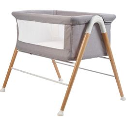 BABYGO Babybett &raquo;GoodNight, melange/grey&laquo; grau Holz teilmassiv, Kunststoff