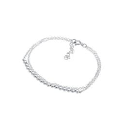 Elli Damen Armband &raquo;Basic Layer Kettchen Kugeln Geo Design 925 Silber&laquo; silber