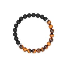 CAI Ca&iuml; Herren CA&Iuml; Armband &raquo;Tigerauge & Onyx 21cm&laquo; braun