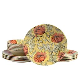 Creatable Teller-Set »Florentina, Tellerset 18-tlg« Blumendekor gelb