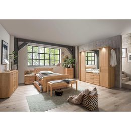 Wiemann Nachtkonsole &raquo;Kiruna, Eiche teilmassiv, Made in Germany, mit Soft-Close-Funktion&laquo; in stilvoller Optik braun Holz teilmassiv