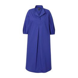 Ulla Popken Kleid Damen Größe 50/52 royalblau Winterkleid