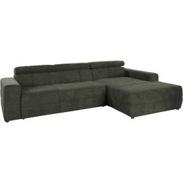 DOMO collection Ecksofa »Brandon große Ausführung B/T/H: 289/177/80 cm, auch in Leder und Cord« mit Kopfteilverstellung, wahlweise...