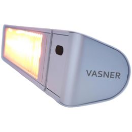 VASNER Heizstrahler &raquo;Wand / Decke, silber, Teras X20&laquo; 2.000 W abgerundetes Design silber ULTRA LOW GLARE INFRAROT TECHNIK: Heizr&ouml;hre f&uuml;r reduziertes Leuchten