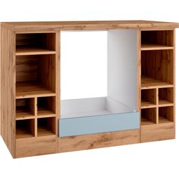 KOCHSTATION Herdumbauschrank &raquo;KS-Lana&laquo; Breite 120 cm blau Holzwerkstoff, MDF