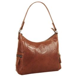 SPIKES & SPARROW Spikes & Sparrow Damen Shopper echt Leder braun