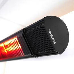 VASNER Heizstrahler &raquo;Bluetooth, schwarz, Appino BEATZZ&laquo; 2.000 W Wand / Decke mit Musik & LED schwarz HEIZSTRAHLER MIT APPSTEUERUNG: Mit Fernbedienung und 6 