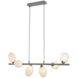 N&auml;ve n&auml;ve LED Pendelleuchte &raquo;Eleganza&laquo; G9 1 Stk. Warmwei&szlig; 6 flg., Spots mit opalem Glas, L: 25cm, incl. 6x G9 LED/6x4W warmwei&szlig; schwarz