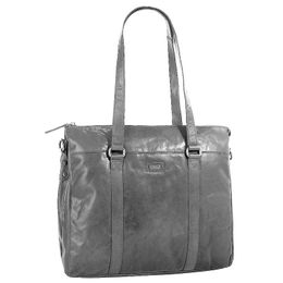 SPIKES & SPARROW Spikes & Sparrow Damen Shopper echt Leder schwarz