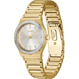 BOSS Damen BOSS Quarzuhr &raquo;CANDOR LADIES SPORT&laquo; Armbanduhr, Damenuhr, Edelstahlarmband, analog, Glassteine gold
