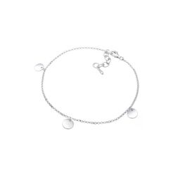 Elli Damen Fu&szlig;kette &raquo;Basic Kreis Geo Trend Minimal 925 Sterling Silber&laquo;