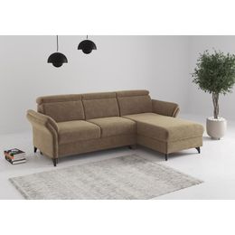 Sit & More sit&more Ecksofa &raquo;Glendale, L-Form&laquo; inkl. Kopfteilverstellung,wahlweise mit Vorziehsitz und Bettkasten 100% Polyester