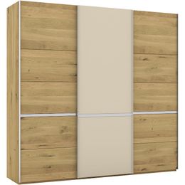Musterring Schwebet&uuml;renschrank &raquo;Savona, Kleiderschrank, Schrank, Garderobe, mit Schiebet&uuml;ren&laquo; Teilmassiv Bianco-Eiche, mit Spiegel oder Glas, MADE IN GERMANY, 