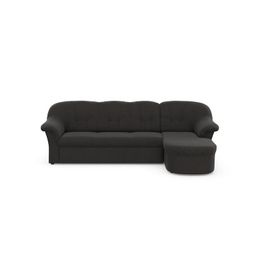 DOMO collection Ecksofa »Pegnitz, elegante Rückensteppung, kompakte Stellmaße 238/141cm, L-Form« wahlweise mit Bettfunktion espresso