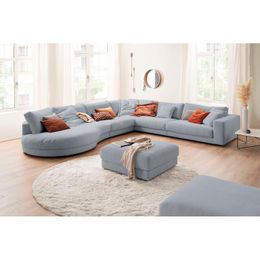 3C Candy Ecksofa &raquo;Enisa II, bequem und komfortabel, Mega Familiensofa, L-Form&laquo; incl. 3 Flatterkissen, wahlweise mit Flecken-Schutz-Bezug Easy care 