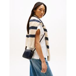 Tommy Hilfiger Damen Umh&auml;ngetasche &raquo;TH LOGOTAPE CAMERA BAG&laquo;, Damen Schultertasche, Minibag mit Logo-Schriftzug auf Umh&auml;ngeriemen blau