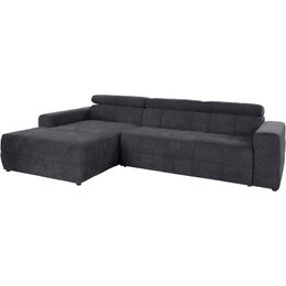 DOMO collection Ecksofa »Brandon große Ausführung B/T/H: 289/177/80 cm, auch in Leder und Cord« mit Kopfteilverstellung, wahlweise...