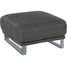 W.Schillig Hocker &raquo;montanaa&laquo; mit Metallkufen in Silber matt, Breite 71 cm grau