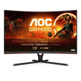 AOC Curved-Gaming-Monitor »C32G3AE/BK« 80 cm/31, 5 ′′ 1920 x 1080 px 1 Reaktionszeit 165 Hz schwarz neigungsverstellbar, VESA Wandhalterung,...