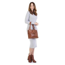 SPIKES & SPARROW Spikes & Sparrow Damen Shopper echt Leder braun