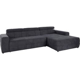 DOMO collection Ecksofa »Brandon große Ausführung B/T/H: 289/177/80 cm, auch in Leder und Cord« mit Kopfteilverstellung, wahlweise...